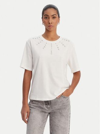 Morgan T-Shirt 261-DOURRA Wei&szlig; Straight Fit