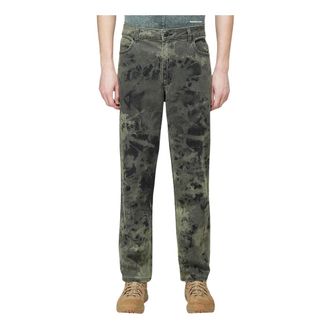 ECKHAUS LATTA Homme, Jeans, Vert, Taille: W27 Tie-Dye Slim-Fit Denim Jeans