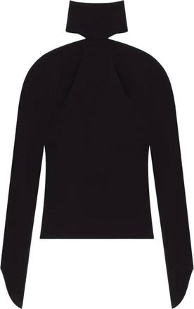 Courr&egrave;ges Illusion Circle Top - Femme - Tops - Noir - Taille: 38 FR