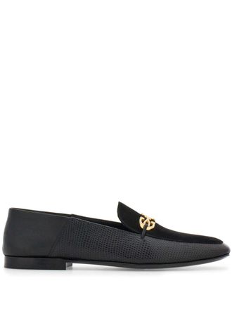 Ferragamo mocassins &agrave; ornements Gancini - Noir