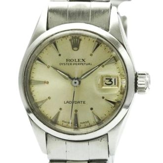 Rolex Montre bracelet Pre-owned Oyster Perpetual Date 6516 - Femme - Pre-owned - Beige - Taille: ONE Size