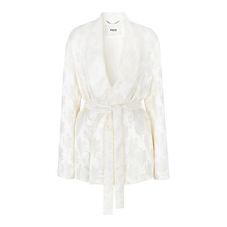 Fendi Wickeljacke - - Jackets - Damen - Wei&szlig; - XS