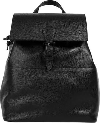 Cluty Sac à dos Femme cuir véritable | Fabriqué en Italie, compartiment smartphone, sac de ville, sac à dos en cuir 021927