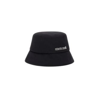 Roberto Cavalli Femme, Accessoires, Noir, Taille: ONE Size Chapeau Seau avec Logo