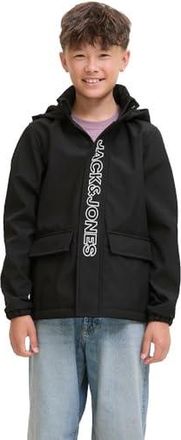 Jack & Jones JUNIOR Jjematt Sn Jnr Jjematt Veste softshell &agrave; capuche pour homme Noir Numeric_176, Noir, numeric_176