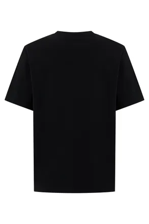 Maison Kitsun&eacute; Mens Cotton T-Shirt Black T-Shirts And Polos