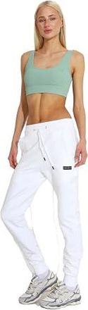 Carlheim Womens Sweatpants Everyday Comfort Jette, White, X-Large