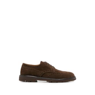 Henderson Baracco Suede Lace-up Fastening Brogue Shoes