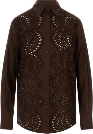 P.A.R.O.S.H. P.a.r.o.s.h., Femme, Blouses et Chemises, Brun, Taille: 42 FR Cannes Shirt