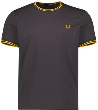 Fred Perry Herren T-Shirt grau Baumwolle