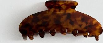 Mango Pince &agrave; cheveux effet nacr&eacute; chocolat - Femme - Taille unique - MANGO