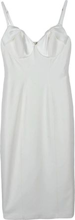 Elisabetta Franchi Femme, Robes, Blanc, Taille: 40 FR Midi Dress