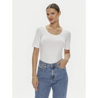 GANT T-Shirt 4203491 Wei&szlig; Slim Fit