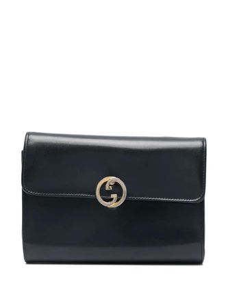 Gucci pochette à logo GG - Noir