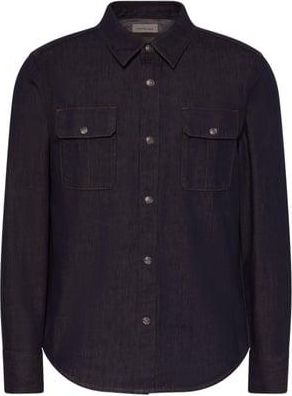 Calvin Klein Chemise col classique en denim de coton