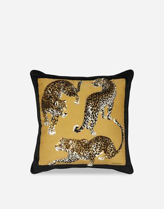 Dolce & Gabbana Velvet Cushion Medium - Mittelgroße Kissen Mehrfarbig Onesize