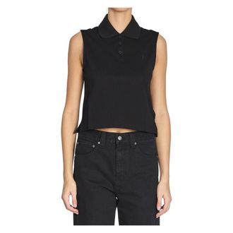 Saint Laurent Damen, Oberteile, Schwarzk, MGr&ouml;&szlig;e