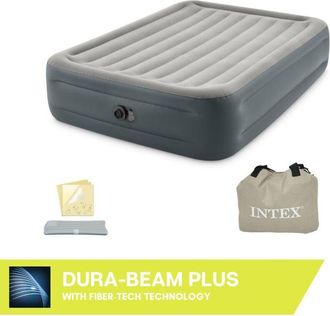 Intex 64126ND QUEEN ESSENTIAL REST AIRBED Luftbett (L x B x H) 203 x 152 x 46 cm Grau