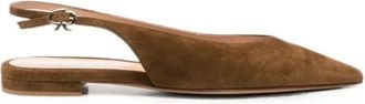 Gianvito Rossi Femme, Chaussures, Brun, Taille: 37 1/2 EU Flat Sandales
