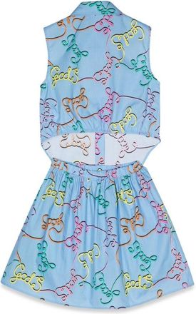 GCDS Cotton Two-Piece Blouse and Skirt Set - Multicolor