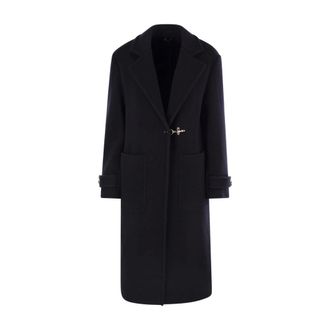 Fay Femme, Manteaux, Bleu, Taille: 40 FR Manteau en laine et cachemire