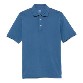 Fedeli Homme, Tops, Bleu, Taille: L Polo en Coton Classique