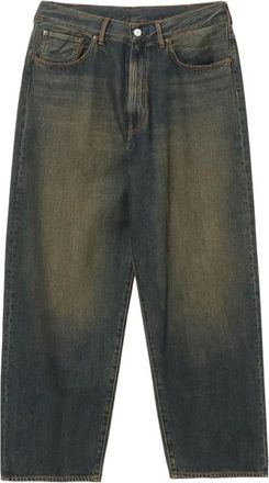 Beams Plus Homme, Jeans, Bleu, Taille: L Pantalon en denim ample