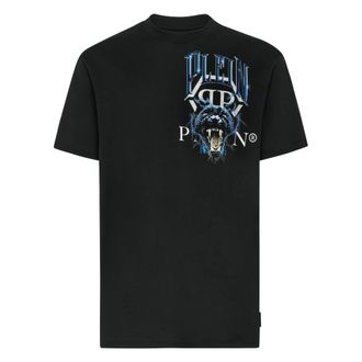 Philipp Plein T-Shirt Rundhals - - Tops - Herren - Schwarzk - 3XL