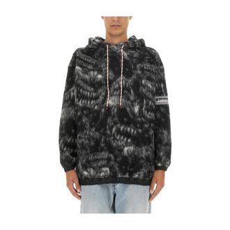 Aries Homme, Sweatshirts et sweats &agrave; capuche, Noir, Taille: M Confortable Sweat Oversize en Laine