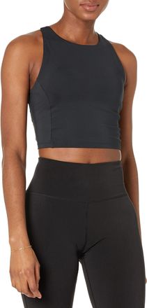 Amazon Essentials Damen Active formender, hochgeschlossener Sport-BH mit Racerback, Schwarz, XS