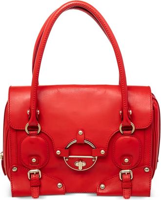 Versace sac cabas &agrave; d&eacute;tails de clous - Rouge