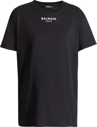 Balmain Femme, Tops, Noir, Taille: 42 FR Classic SS T-Shirt