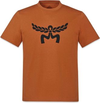 MCM T-Shirt mit Laurel-Logo aus Bio-Baumwolle - - Tops - unisex - Braun - L
