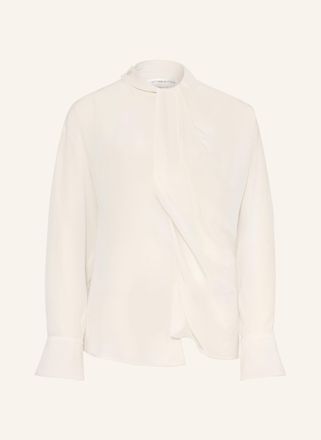 Victoria Beckham Schluppenbluse Aus Seide Mit Cut-Out weiss