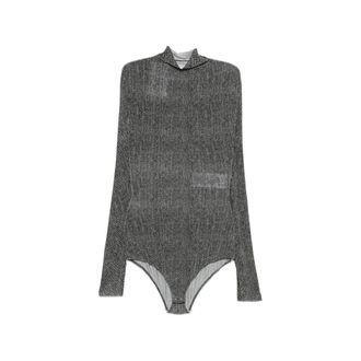 Maison Margiela Herringbone-print High-neck T-shirt