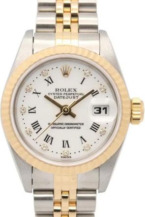 Rolex Montre Datejust Vintage doccasion - Femme - Pre-owned - Blanc - Taille: ONE Size