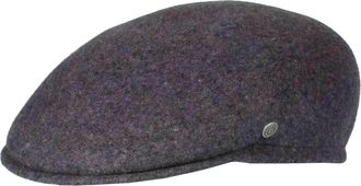 Bugatti Wasserabweisende Filz-Flatcap | Hutgr&ouml;&szlig;e 57, 59, 61 | Unifarben | Aus reiner Wolle Grey