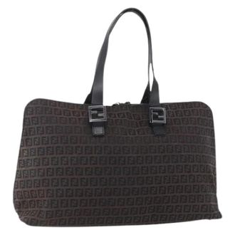 Fendi Pre-owned Vintage Canvas Tote Bag - - Pre-owned - Damen - Braun - ONE SIZE