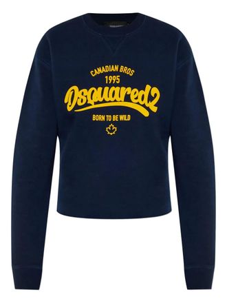 Dsquared2 sweat à logo imprimé - Bleu