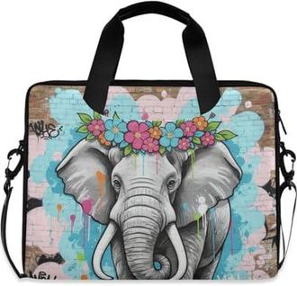 Alaza Sac pour ordinateur portable de 40,6 &agrave; 39,6 cm, motif croissant de lune, &eacute;toiles, soleil, sac pour ordinateur portable, sac &agrave; bandouli&egrave;re pour femme, 