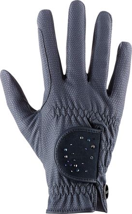 Uvex Sportstyle Diamond - dehnbarer Reithandschuh für Damen und Herren - strapazierfähig - veredelt mit Swarovski Kristallen - Blue - 8.5