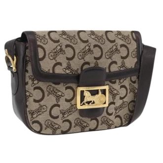 Celine Pre-owned Vintage Canvas Schultertasche - - Pre-owned - Damen - Beige - ONE SIZE