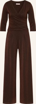 Marivie Marivie Jersey-Jumpsuit Jump In! Mit 3/4-Arm braun