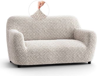 Paulato by GA.I.CO. PAULATO - Sofabezug 2 Sitzer Stretch Mikrofaser, kratzfestes Gewebe, maschinenwaschbar, WavyTech-Technologie und Oeko-TEX-Zertifizierung - Kollektion 