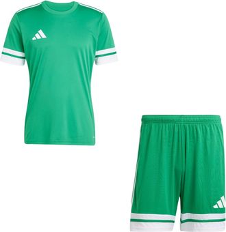 adidas Herren Set Trikot + Hose Squadra 25 Team Green/White 3XL