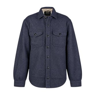 CHESAPEAKE'S Outdoor Wool Shirt 4 Pocket Jackson Hole - Homme - Vestes - Bleu - Taille: L