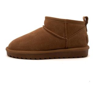 Colors Of California Kurze Winter Wildleder Stiefel Hellbraun - - Shoes - Damen - Braun - 37 EU