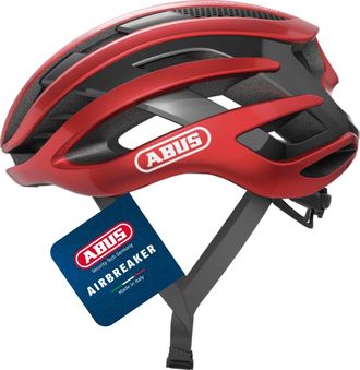 ABUS Rennradhelm AirBreaker - High-End Fahrradhelm f&uuml;r den professionellen Radsport - f&uuml;r Jugendliche und Erwachsene - Helm f&uuml;r Damen und Herren - Rot, Gr&ouml;