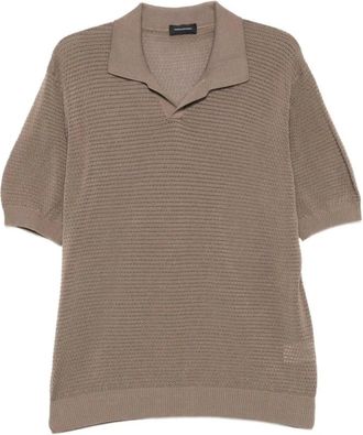 Tagliatore Homme, Pulls, Beige, Taille: XL Finlay Waffle-knit Polo