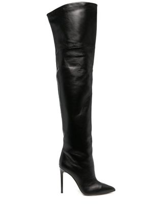 PARIS TEXAS Overknee-Stiefel - Schwarz